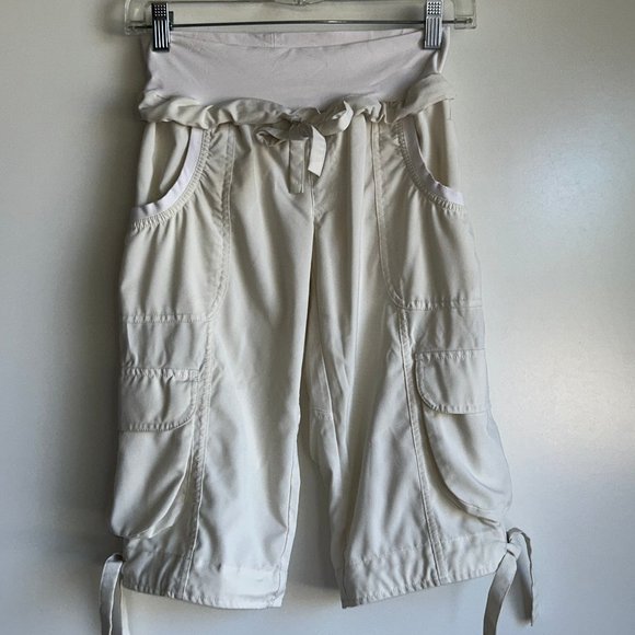 Anatomie | Shorts | Anatomie Womens Creamwhite Cargo Drawstring Pullon ...